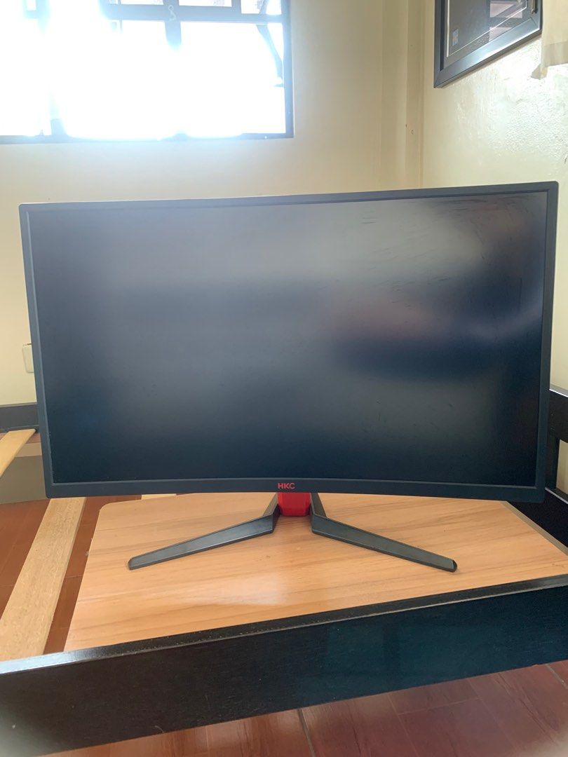 Black Red HKC NB27C2-DP Curved Monitor LED 27 1920 x1080 Gaming Curve ...