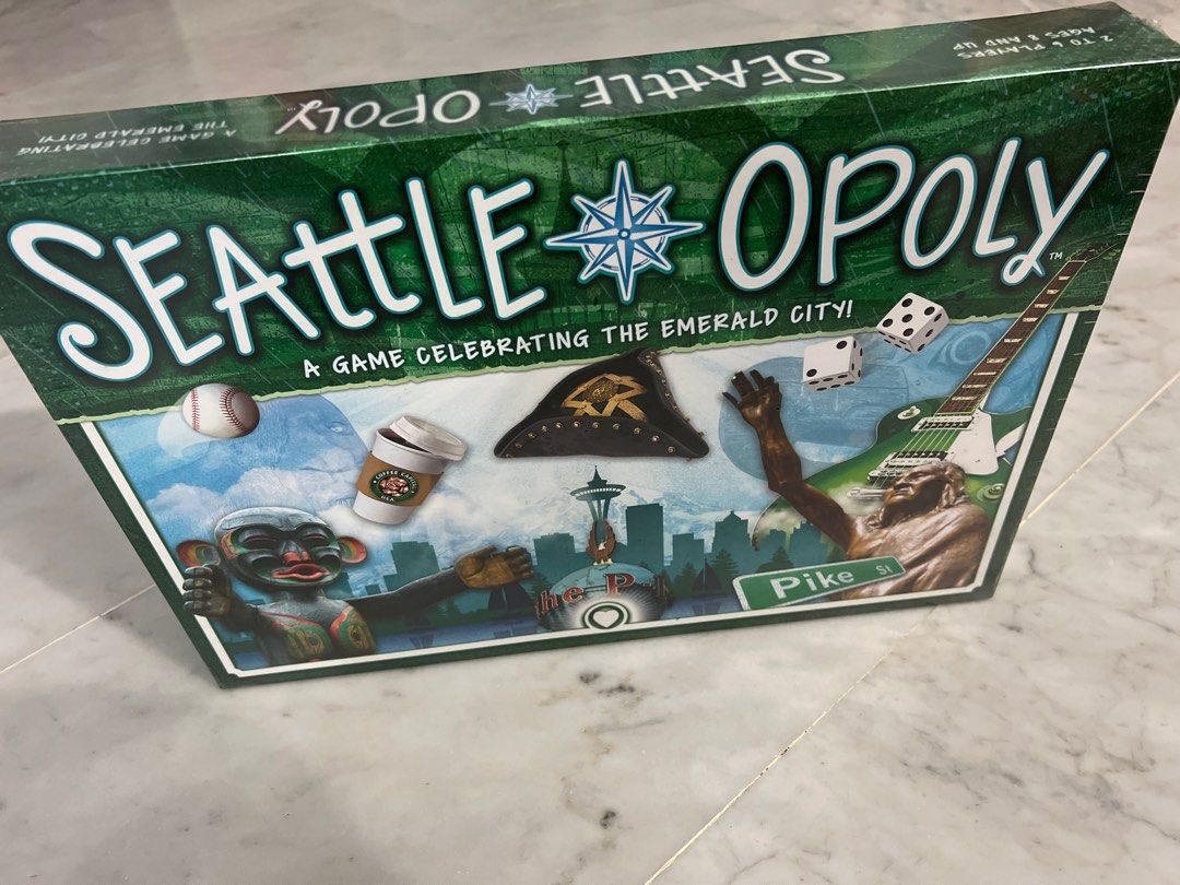 Board Game. Seattle Opoly, Hobbies & Toys, Toys & Games on Carousell