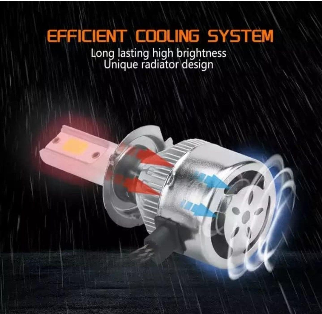 C6 LED Headlight Aftermarket bulbs for car H8/H9/H11, Car Accessories ...