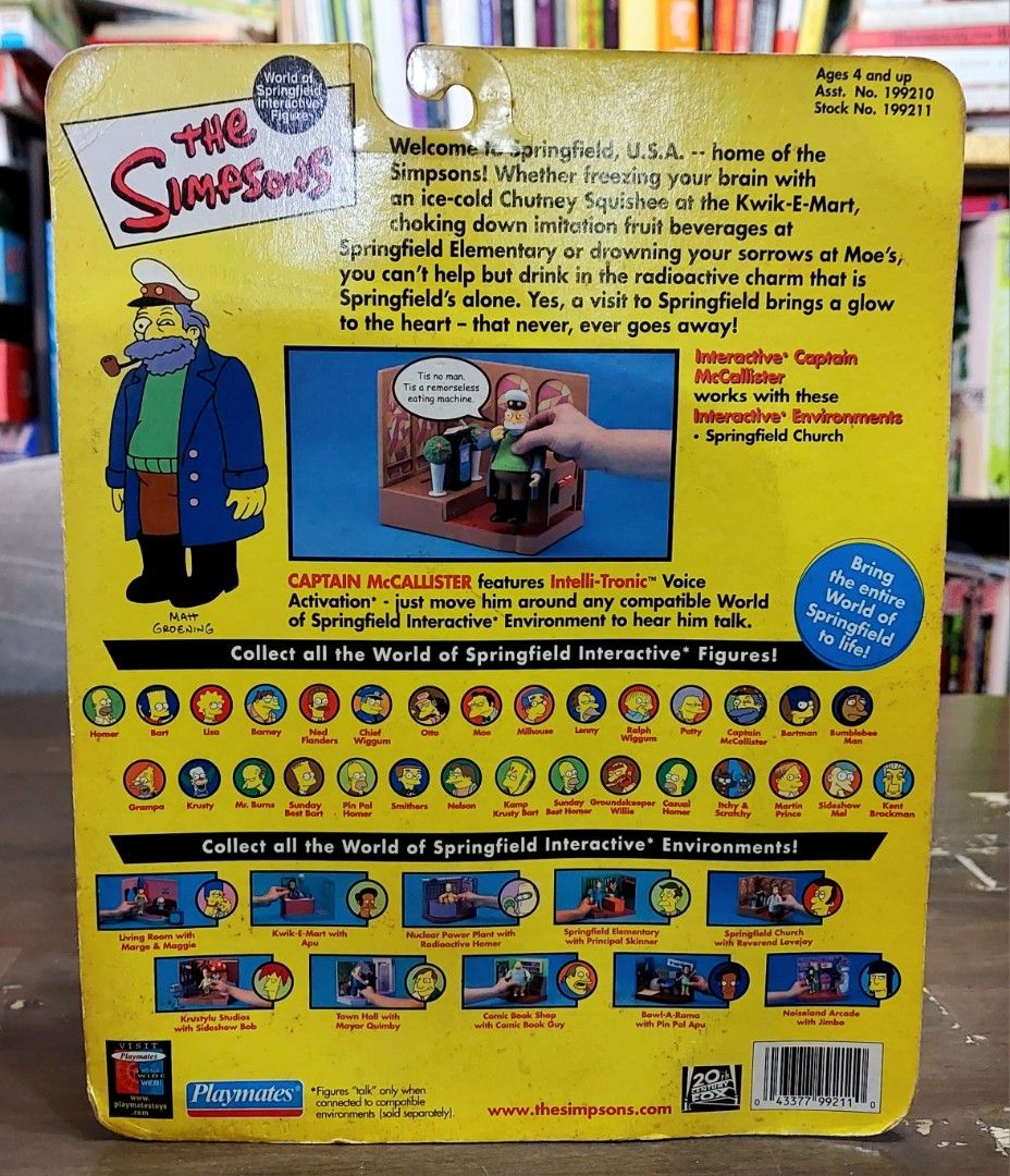 CAPTAIN McCALLISTER (The Simpsons) Interactive Voice Activation Action ...
