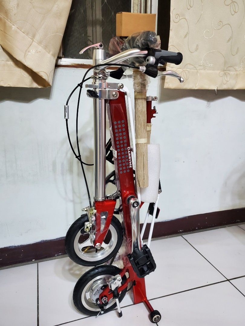 Carryme sd 折疊車 小折 海豚手把+後鼓煞, 體育器材, 自行車及配件, 單車在旋轉拍賣