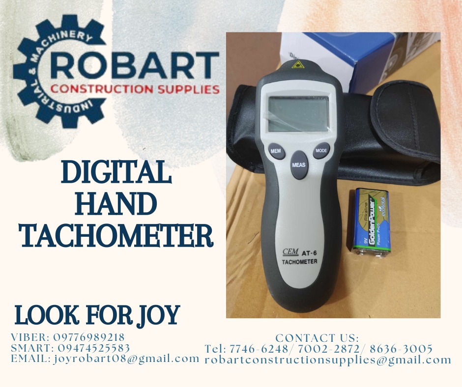 CEM DIGITAL HAND TACHOMETER, Commercial & Industrial, Construction ...
