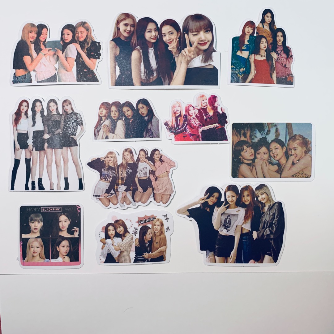 CHEAP 11 pcs Batch BlackPink Black Pink Sticker Cute waterproof Group ...
