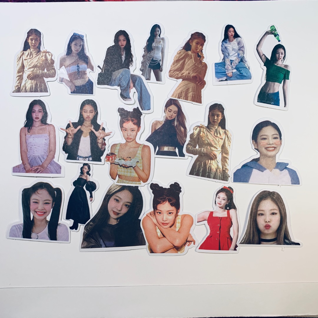 CHEAP 19 pcs Batch Jennie BlackPink Black Pink Sticker Cute waterproof ...