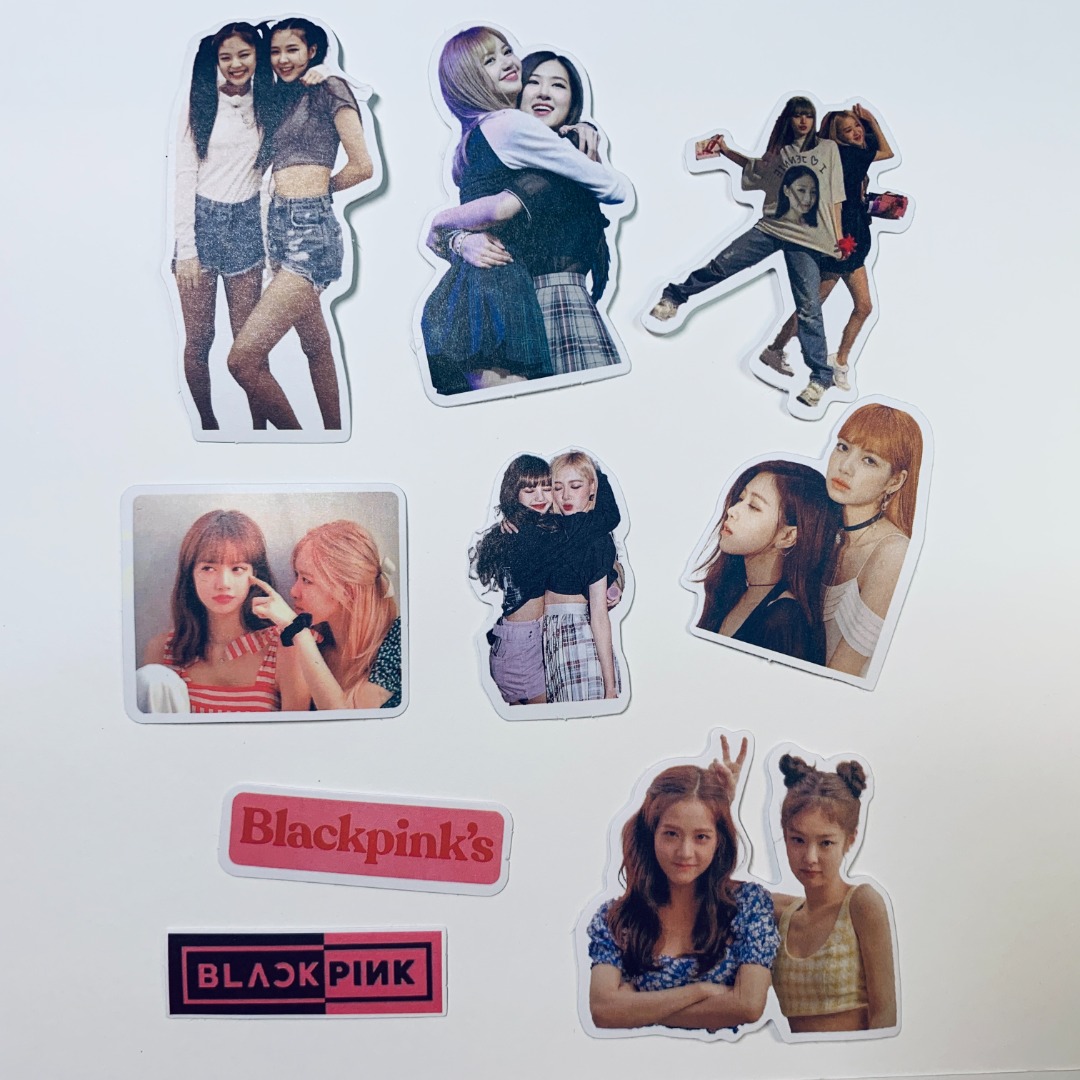 CHEAP 9 pcs Batch BlackPink Sticker Cute waterproof BLINK Lisa Jennie ...