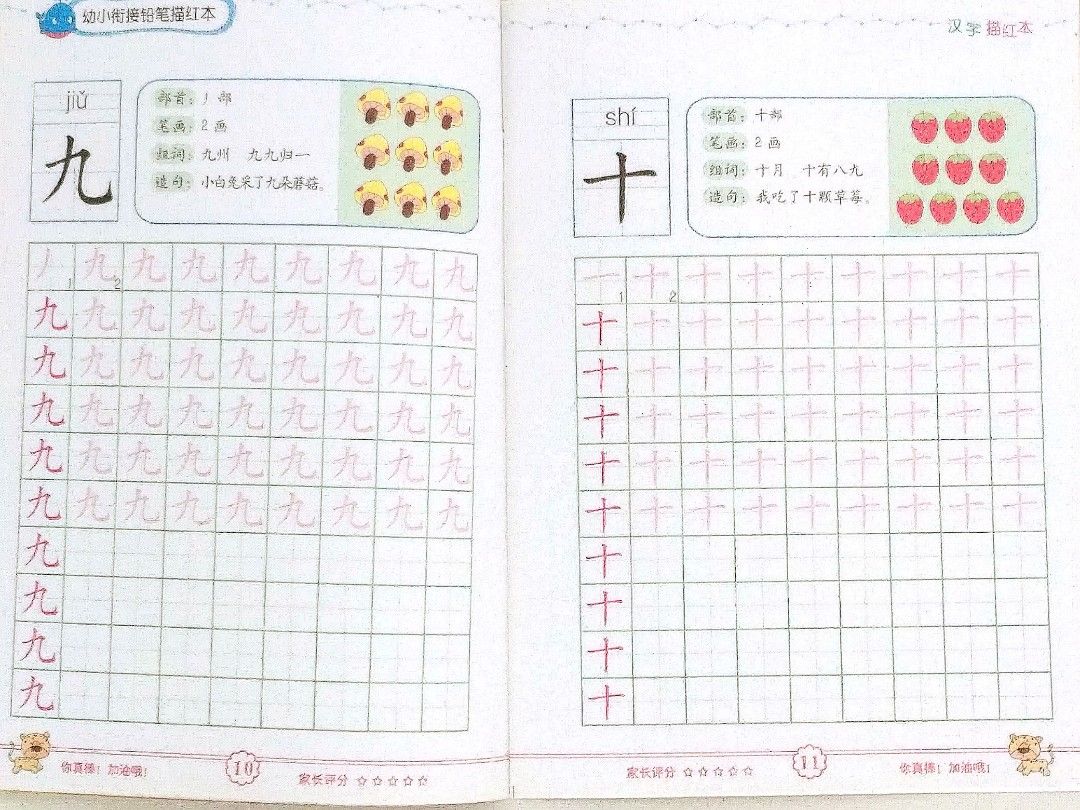 [SET OF 10 CLEARANCE SALE] Chinese Characters Tracing Books for Young ...