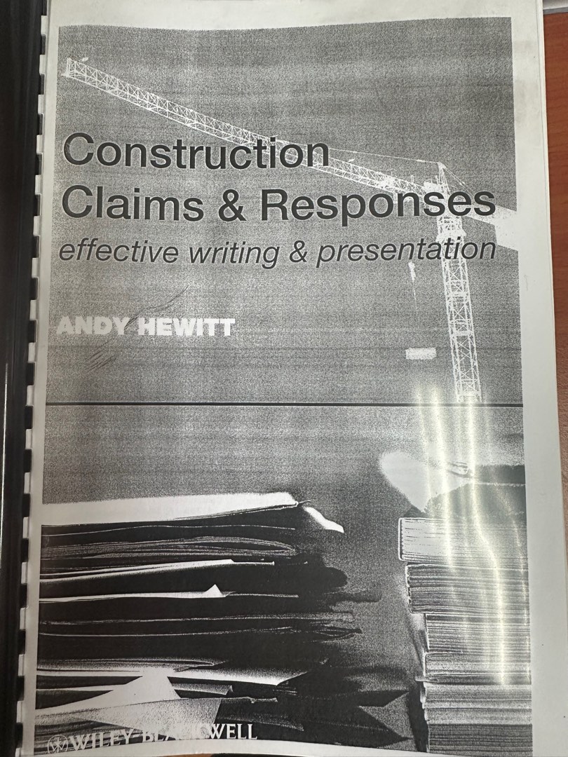 Construction Claim and Responses, PSSCOC, Claim sample letter, Hobbies ...