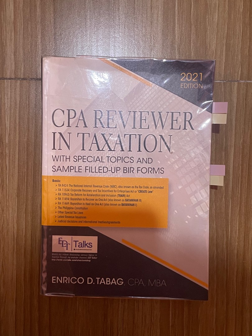 CPA Reviewer in Taxation by Tabag, Hobbies & Toys, Books & Magazines ...
