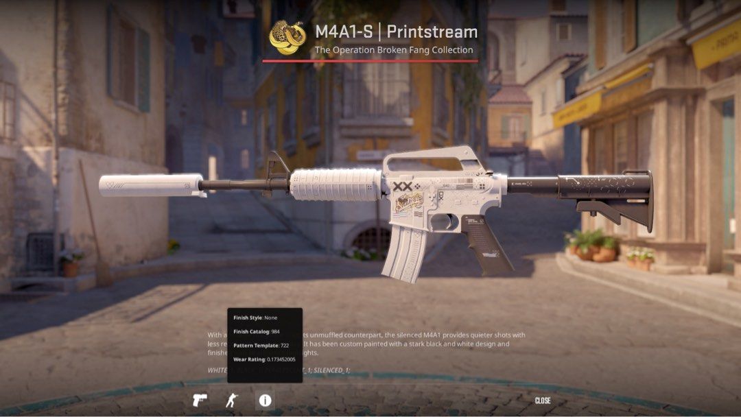 CSGO CS2 M4A1-S | Printstream FT, Hobbies & Toys, Toys & Games on Carousell