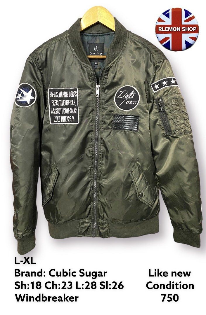 Cubic Sugar Flight Top Gun Jacket, Men's Fashion, Coats, Jackets and ...