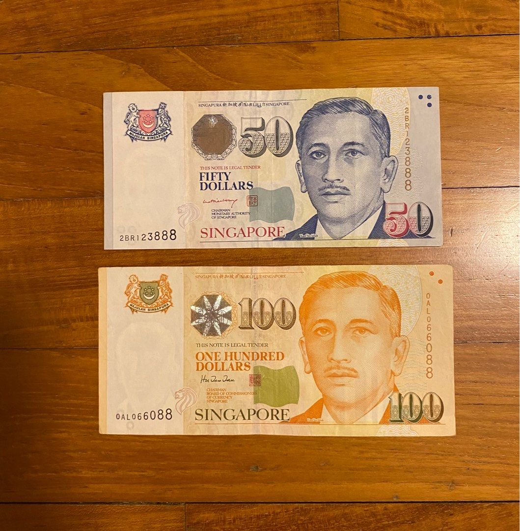 Currency notes with fancy numbers ( signed by LHL & HTT ), Hobbies ...