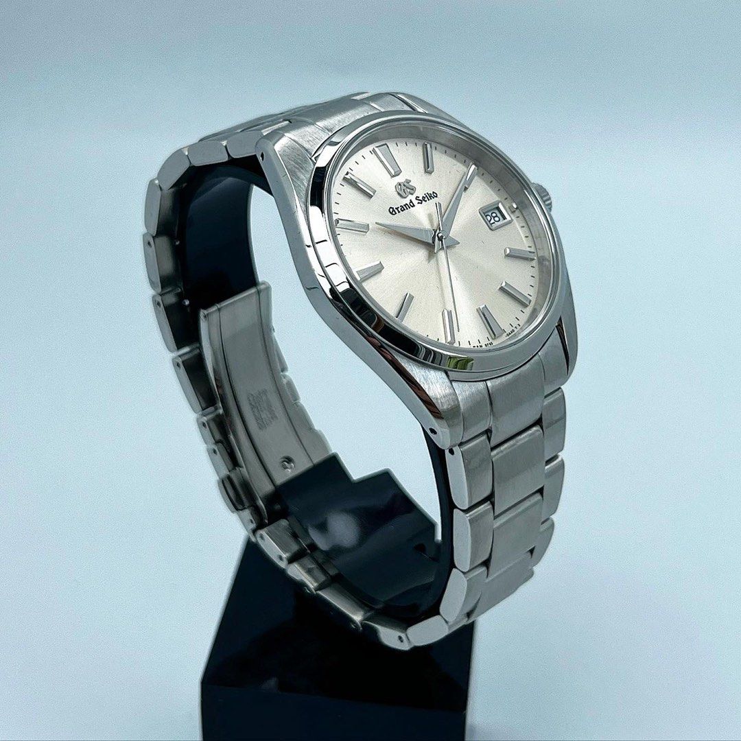 Custom Seiko Mod GS SBGP in silver/cream dial Quartz 39mm, Men's ...