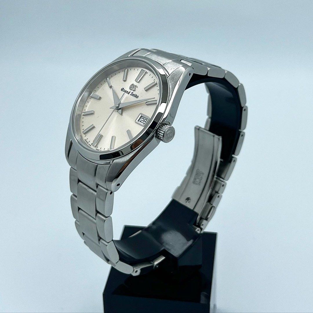 Custom Seiko Mod GS SBGP in silver/cream dial Quartz 39mm, Men's ...