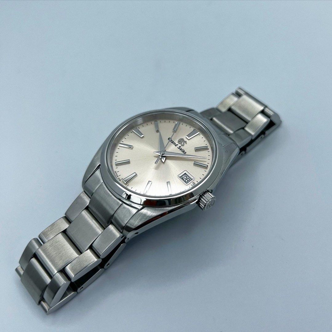 Custom Seiko Mod GS SBGP in silver/cream dial Quartz 39mm, Men's ...