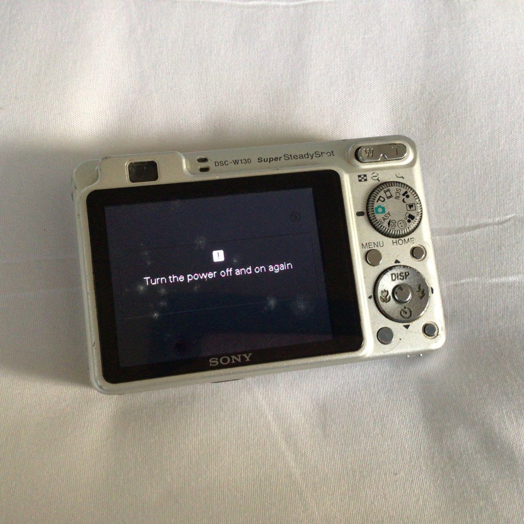 DEFECTIVE/FOR PARTS Sony Cyber-shot DSC-W130 and Canon Ixus 130 Digicam ...