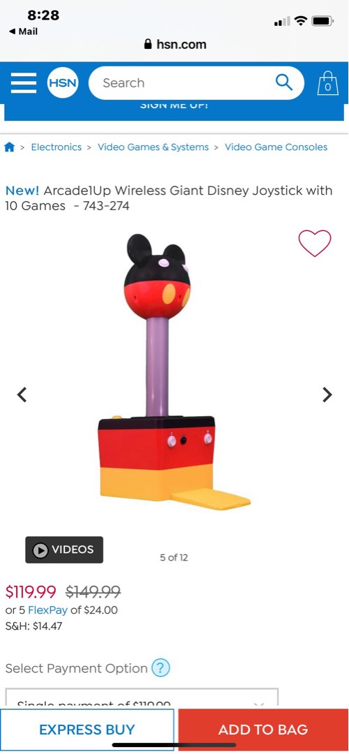 Disney Giant Joystick, Mobile Phones & Gadgets, Other Gadgets on Carousell