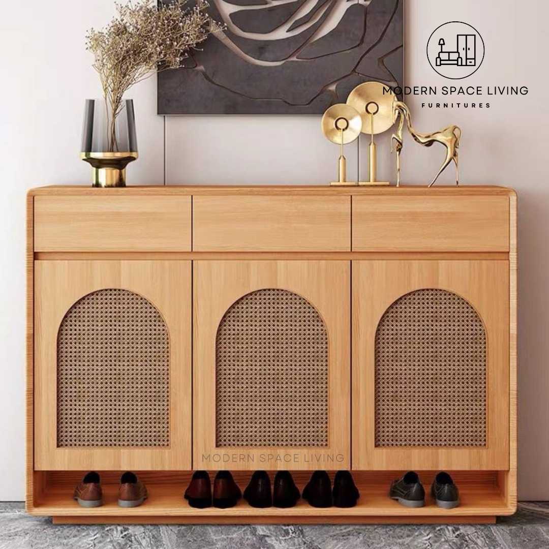 DIVAN Contemporary Rattan Shoe Cabinet / SDR759, Furniture & Home ...