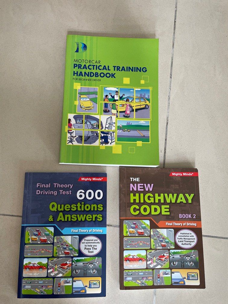 Driving Test Book (full set) -practical training handbook/final theory ...