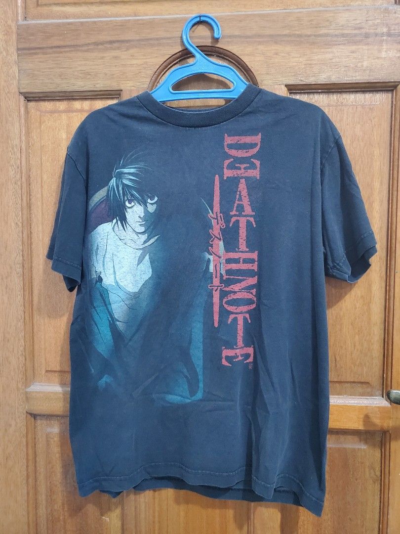 Early 2000's Death note anime shirt, Men's Fashion, Tops & Sets ...