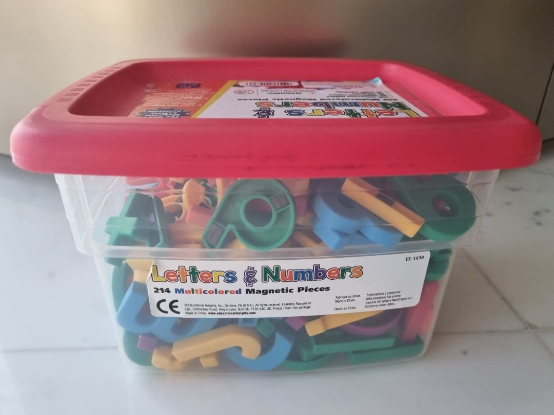 Educational Insights Multicolored Magnetic Alphabets Letters and ...