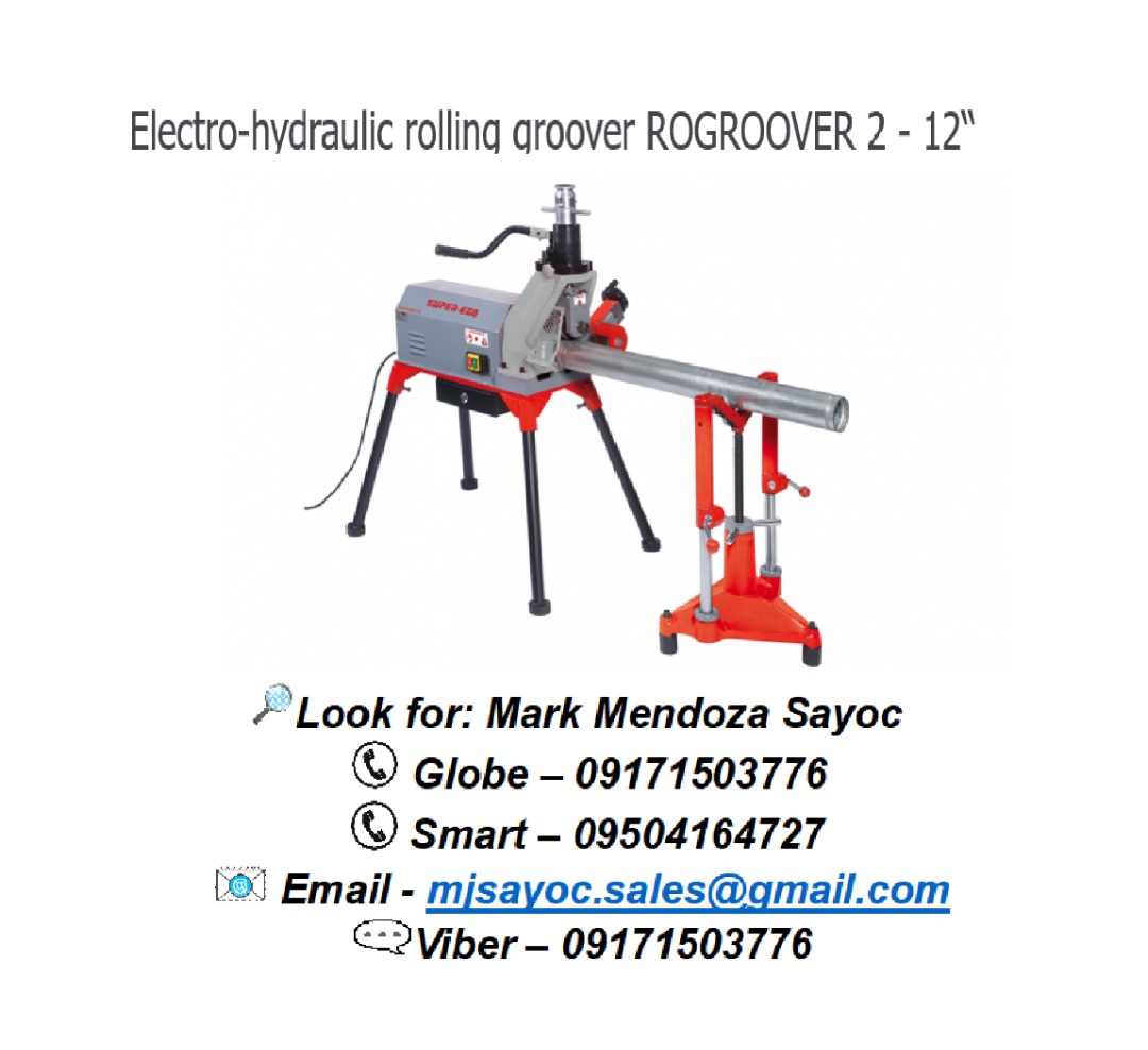 Electro-hydraulic rolling groover ROGROOVER 2 - 12“, Commercial ...