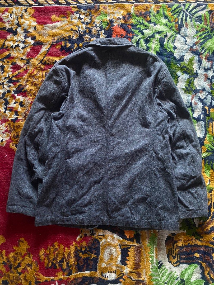 Engineered Garments Wool Grey Bedford Jacket, Men's Fashion, Activewear ...