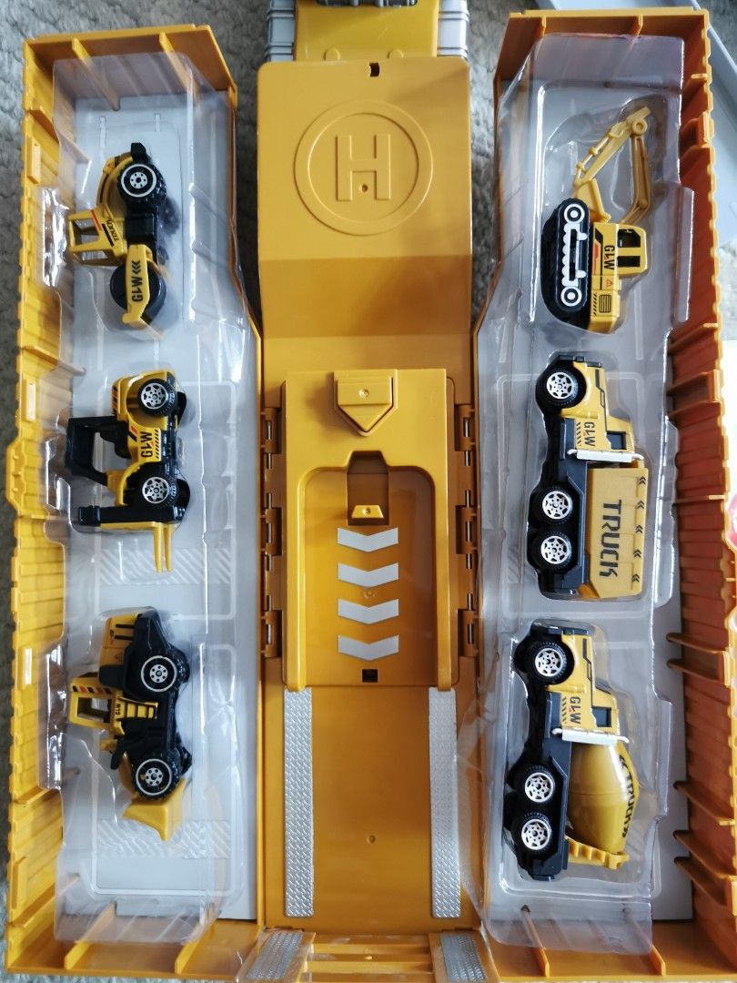 Engineering Transport Vehicle Toy kids toy storage truck car park toy ...