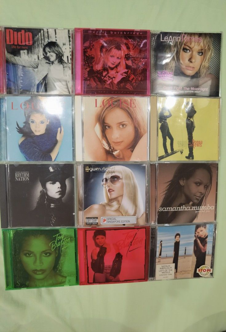 English Music CDs Female Artises (Gwen Stefanie, Dido, Tonight Braxton ...