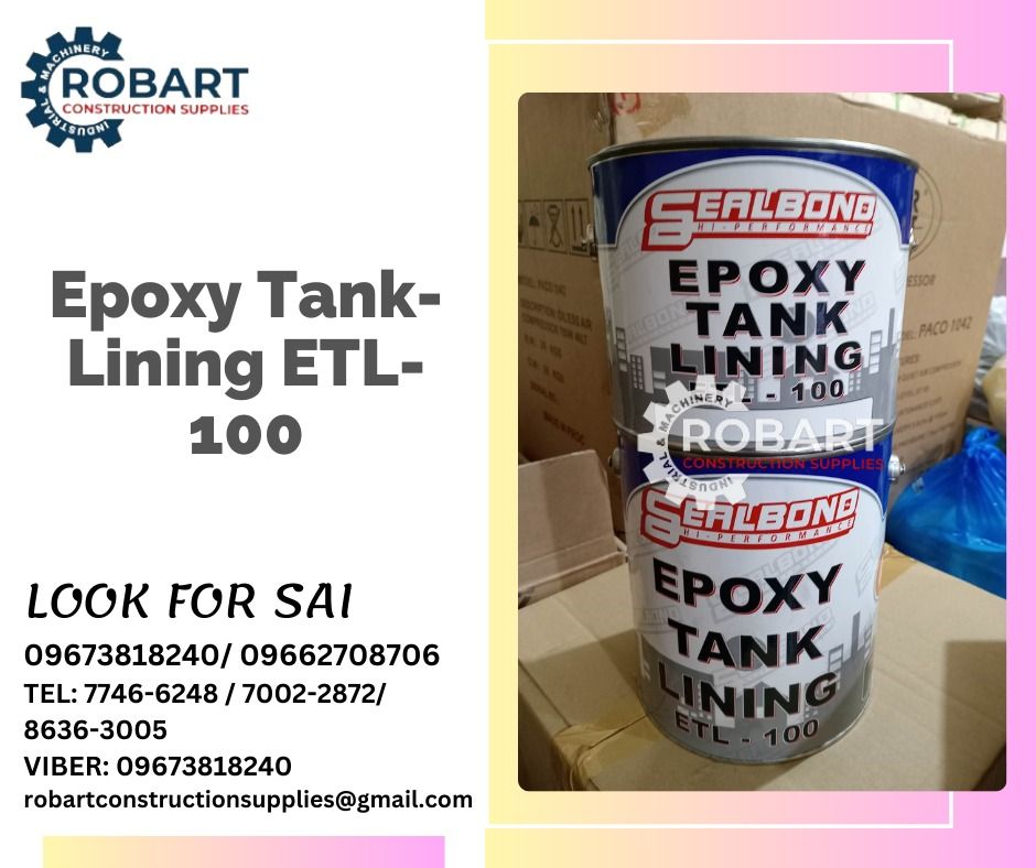 Epoxy Tank Lining ETL-100, Commercial & Industrial, Construction Tools ...