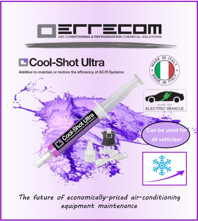 ERRECOM Cool-Shot Ultra (Aircon Additive Solution for Maintaining and ...