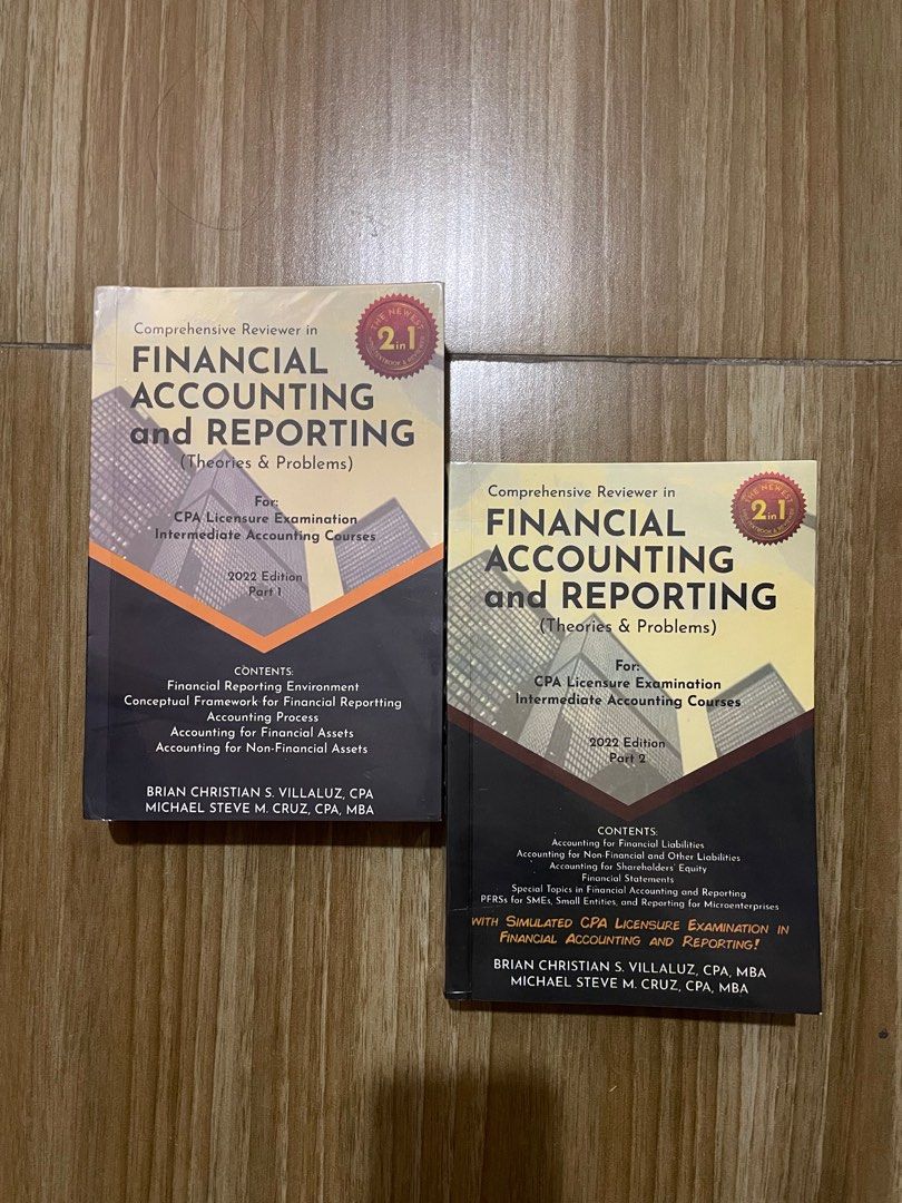 Financial Accounting And Reporting By Bcsv Villaluz Hobbies And Toys Books And Magazines