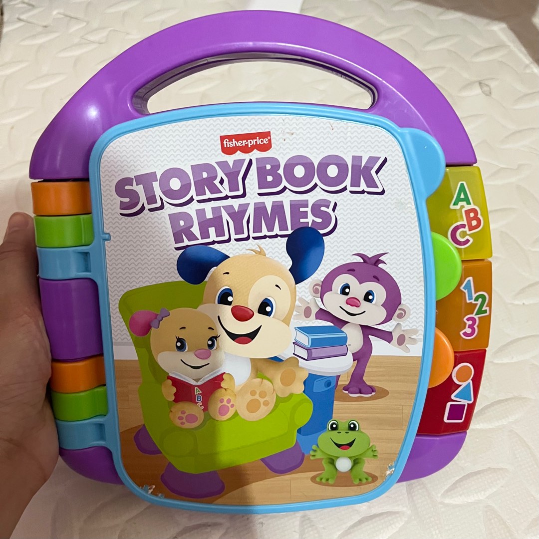FISHER PRICE STORY BOOK RHYMES PRELOVED 6m+, Hobbies & Toys, Toys ...