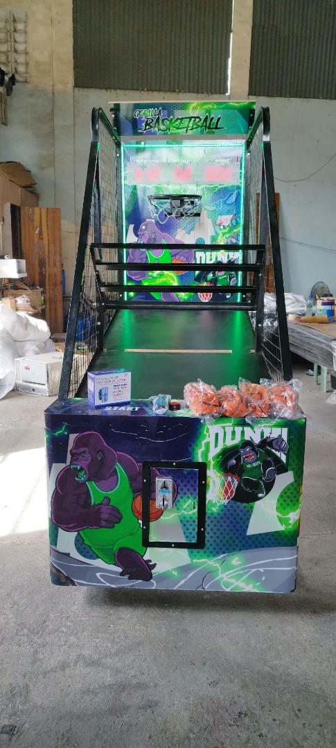 FOLDABLE GREEN BASKETBALL ARCHADE MACHINE / BASKETBALL GAME, Sports ...