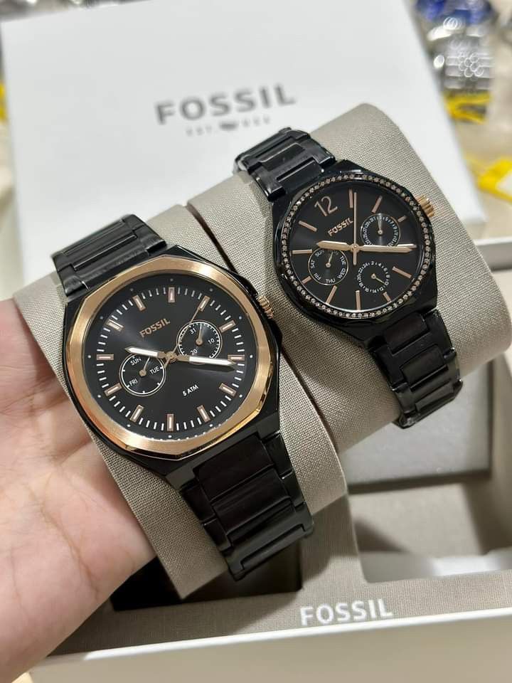 Fossil Evanston For His and Her Multifunction, Luxury, Watches on Carousell