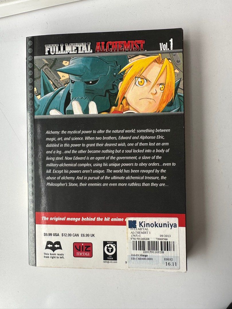 Full metal Alchemist Vol 1, Hobbies & Toys, Books & Magazines, Comics ...