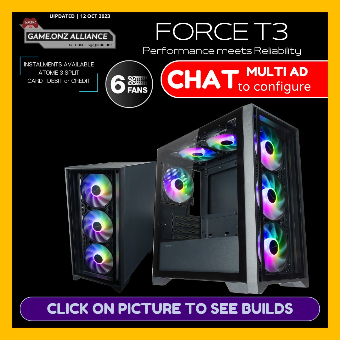GAMING PC - FORCE T3 BUILDS 06x ARGB FANS | CHEAP GAMING PC PROMOS FOR ...