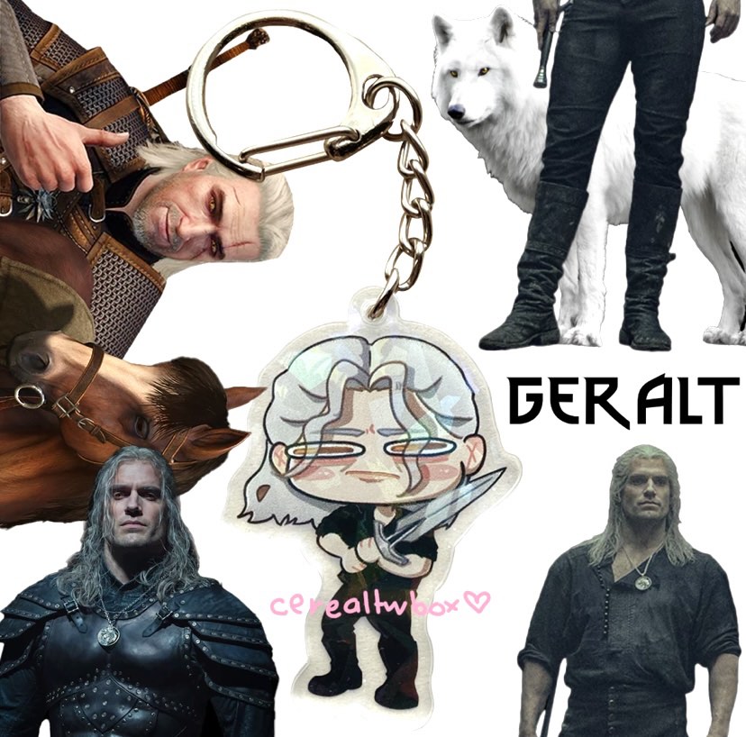 Geralt of Rivia keychain | The Witcher 3 Wild Hunt Henry Cavill merch ...