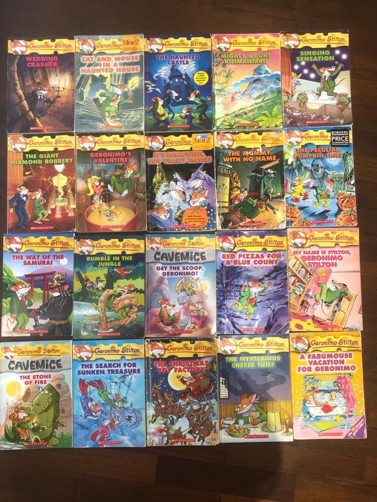 Geronimo Stilton, diary of whimpy kid and dog man, Hobbies & Toys ...