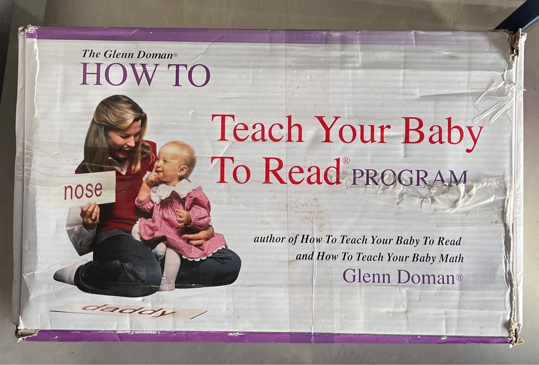Glenn Doman Teach your baby to read flashcard, Babies & Kids, Infant ...