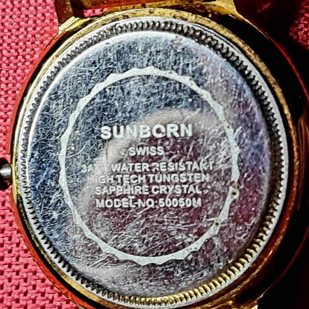 Gold Filled Sunborn Watch - Unique & Rare - Sapphire Crystal, Women's ...
