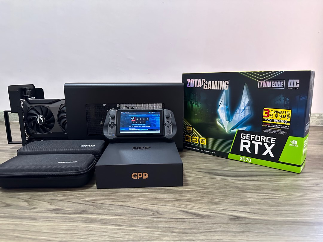 GPD Win 3 (Intel i7-1195G7), Razor Core X and Zotac RTX 3070 gaming rig, Computers & Tech ...
