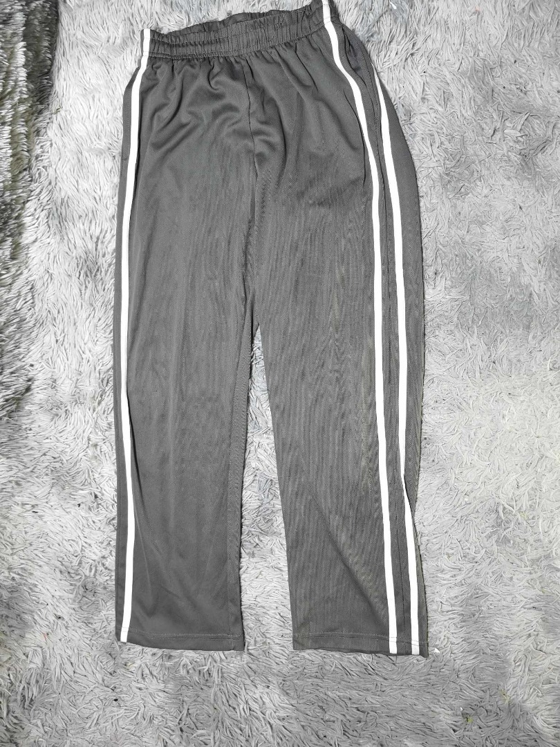 Gray Garterized Jogging Pants, Men's Fashion, Bottoms, Joggers on Carousell