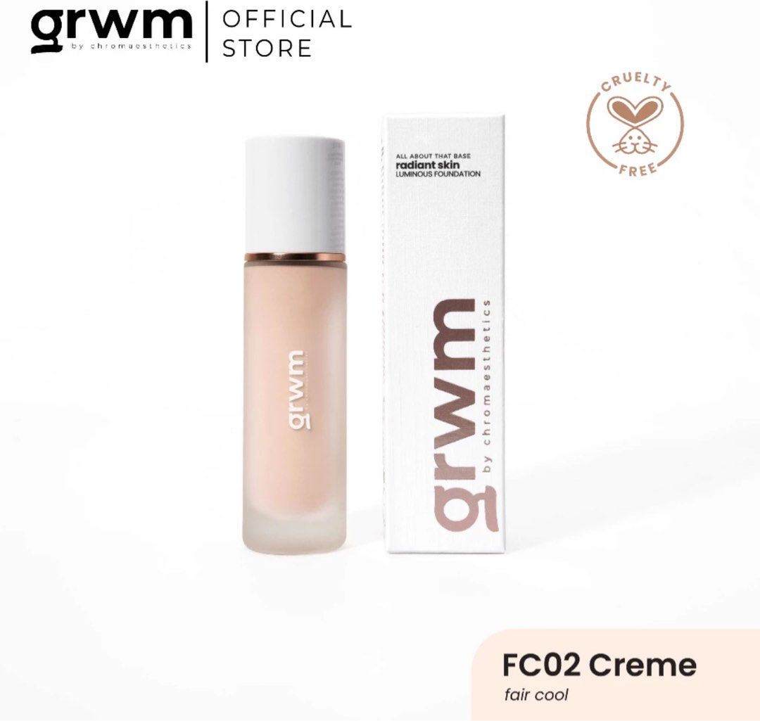 grwm cosmetics radiant skin luminous foundation, Beauty & Personal Care ...
