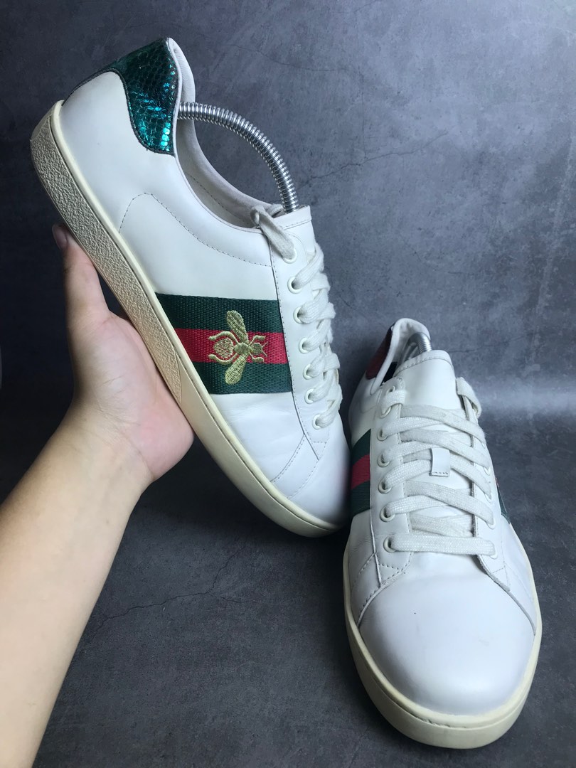 GUCCI ACE “BEE” - MEN 28cm, Luxury, Sneakers & Footwear on Carousell