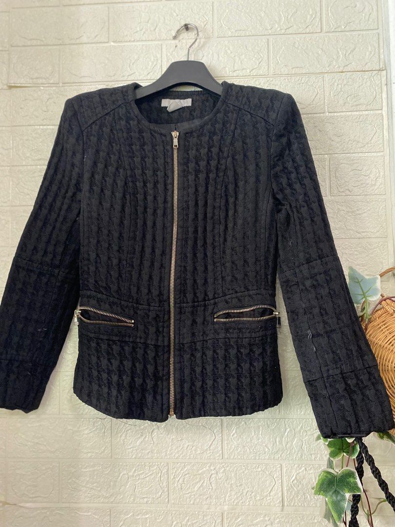 hnm tweed jacket, Women's Fashion, Coats, Jackets and Outerwear on ...