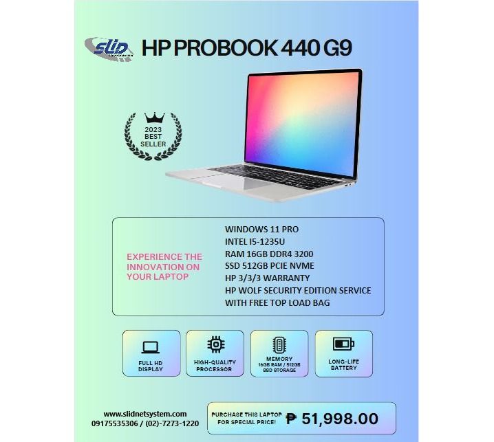 HP PROBOOK 440 G9, Computers & Tech, Laptops & Notebooks on Carousell