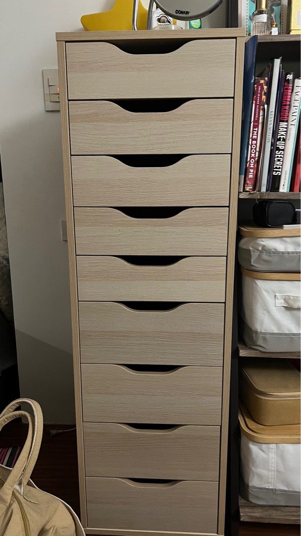 IKEA ALEX 9-drawer Unit, Furniture & Home Living, Furniture, Shelves ...