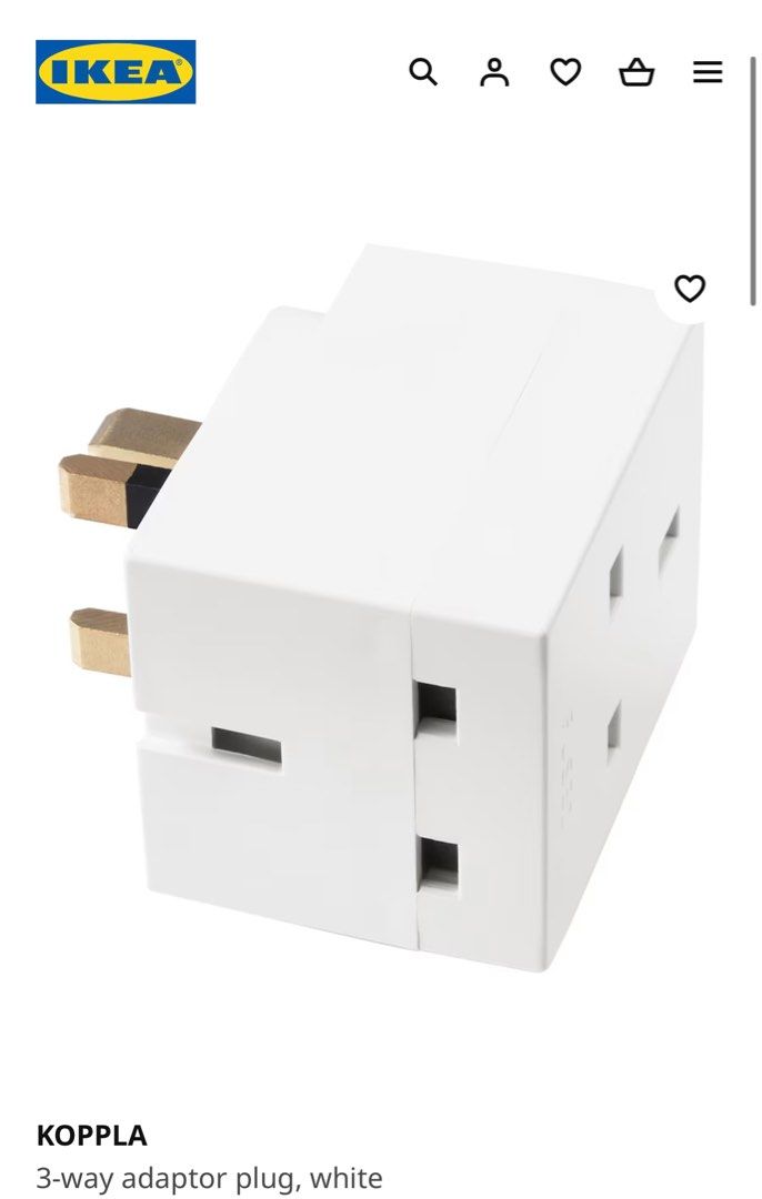 IKEA plug extension sockets x3, TV & Home Appliances, Electrical ...