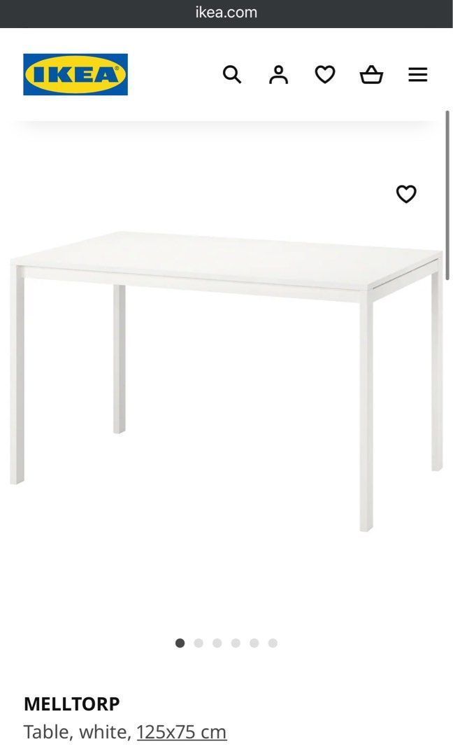 IKEA simple dining table, Furniture & Home Living, Furniture, Tables ...