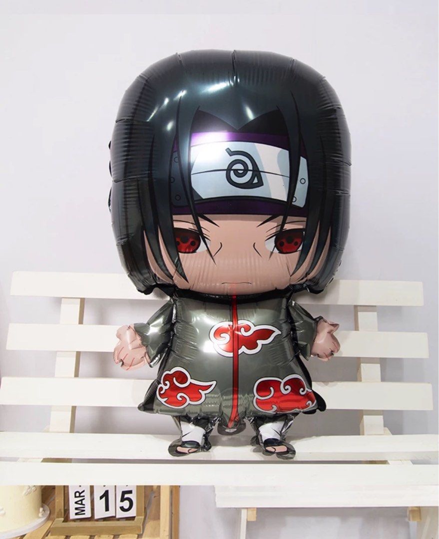 Naruto Itachi Kakashi Yellow Orange Black Balloons Birthday Set / Age ...